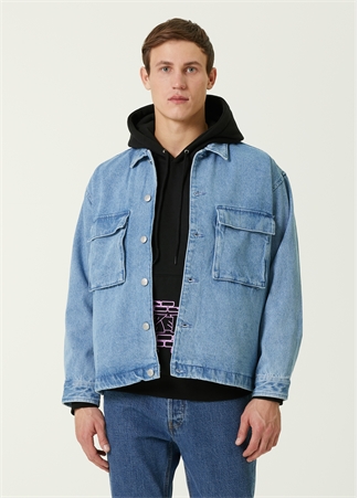 Obey Erkek Mavi Denim Mont S EU