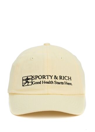 Sporty & Rich Kadın Sarı Logo Nakışlı Şapka EU