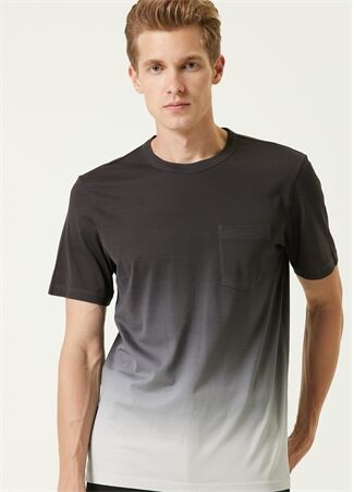 Theory Erkek Lacivert Beyaz Degradeli T-shirt S EU Theory Erkek Lacivert Beyaz Degradeli T-shirt S EU