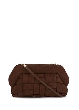 The Moire Kadın Kahverengi Dokulu Omuz Çantası EU The Moire Kadın Kahverengi Dokulu Omuz Çantası EU