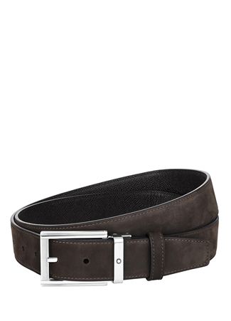 Montblanc Erkek Kahverengi Deri Kemer EU