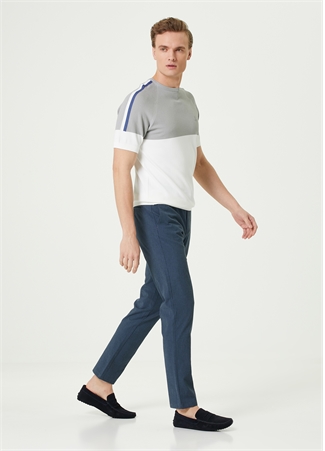 Beymen Club Erkek Lacivert Beli Kordonlu Çizgili Pantolon 46 Beymen Club Erkek Lacivert Beli Kordonlu Çizgili Pantolon 46