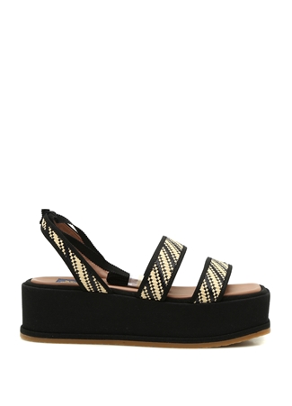 Pavone Firenze Kadın Siyah Bantlı Sandalet 35 EU