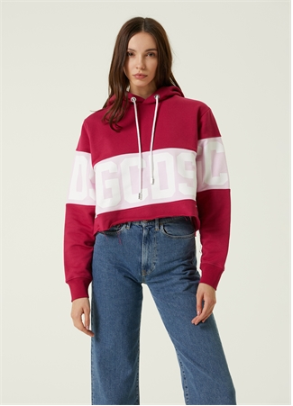 Gcds Kadın Şeftali Kapüşonlu Logolu Sweatshirt Pembe XS EU Gcds Kadın Şeftali Kapüşonlu Logolu Sweatshirt Pembe XS EU