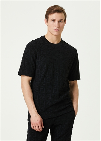 Fendi Erkek Siyah Logo Desenli T-shirt S Eu Fendi Erkek Siyah Logo Desenli T-shirt S Eu