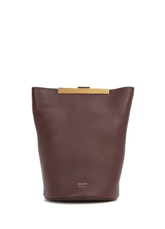 Khaite Kadın Bordo Deri Omuz Çantası EU