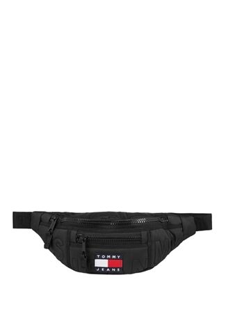 Tommy Hilfiger Erkek Siyah Logolu Bel Çantası EU
