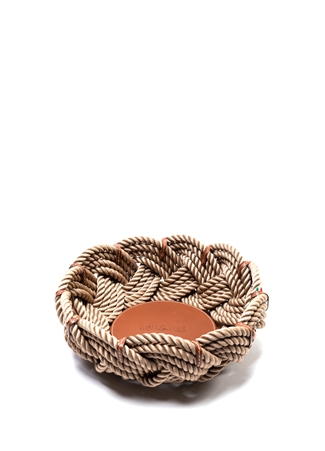 Marricreo Bej Maxi Şerit Dokulu Sepet Marricreo Bej Maxi Şerit Dokulu Sepet