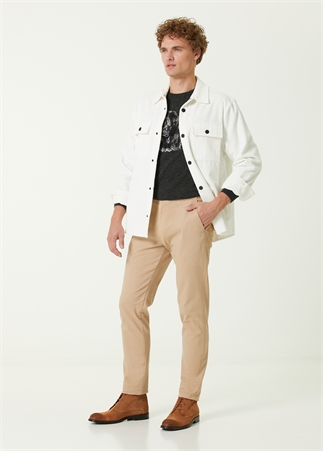 Beymen Club Erkek Bej Beli Kordonlu Chino Pantolon 46 Beymen Club Erkek Bej Beli Kordonlu Chino Pantolon 46