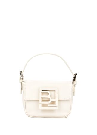 By Far Kadın Beyaz Logo Detaylı Deri Çanta Eu