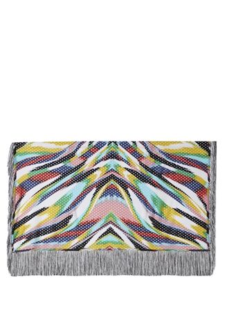 Missoni Kadın Colorblocked Püsküllü Şal EU