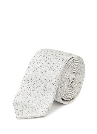 Palzileri Lab Erkek Gri Siyah Desenli Kravat EU