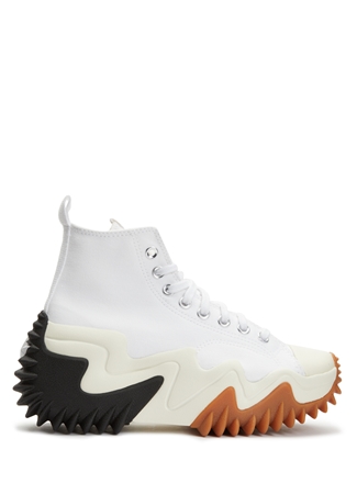 Converse Kadın Run Star Motion Platform Beyaz Sneaker Siyah 36 Eu