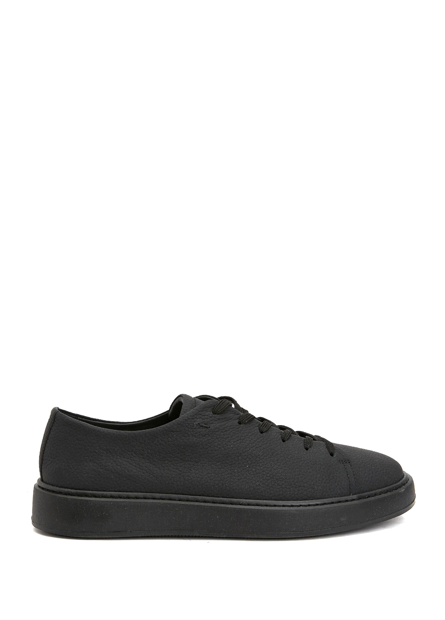 Network - Siyah Erkek Deri Sneaker - Siyah
