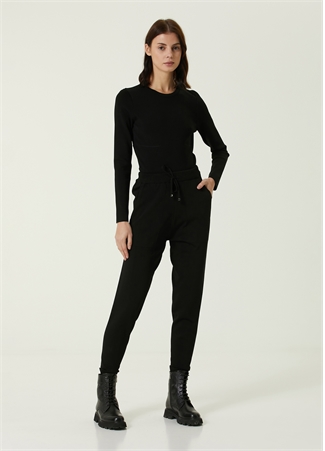 Network Kadın Slim Fit Siyah Triko Pantolon L EU Network Kadın Slim Fit Siyah Triko Pantolon L EU