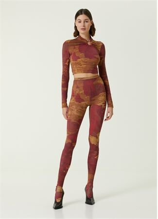 Act N Kadın Kamuflaj Desenli Tayt 40 IT