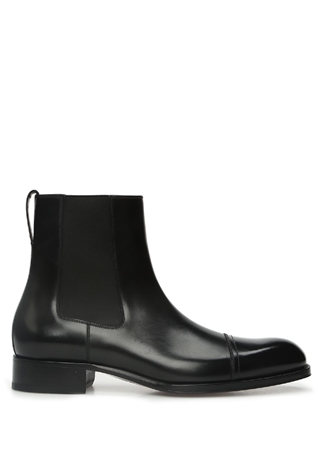 Tom Ford Erkek Edgar Chelsea Siyah Deri Bot UK