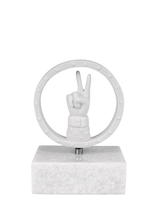 Jonathan Adler Peace Sculpture Beyaz el Detaylı Porselen Heykel Jonathan Adler Peace Sculpture Beyaz el Detaylı Porselen Heykel