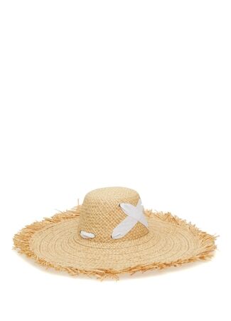 Beymen Club Kadın Bej Püskül Detaylı Hasır Dokulu Şapka EU