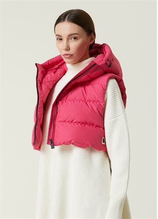 Bacon Kadın Liz Giada Oversize Şeftali Crop Puff Yelek Pembe S EU Bacon Kadın Liz Giada Oversize Şeftali Crop Puff Yelek Pembe S EU