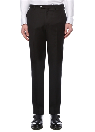 Pal Zileri Erkek Siyah Normal Bel Yün Pantolon 46 IT