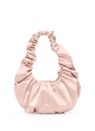 Nanushka Kadın Anja Baugette Altın Rengi Çanta Pembe EU