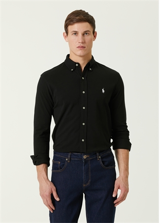 Polo Ralph Lauren Erkek Siyah Logolu Gömlek L EU Polo Ralph Lauren Erkek Siyah Logolu Gömlek L EU