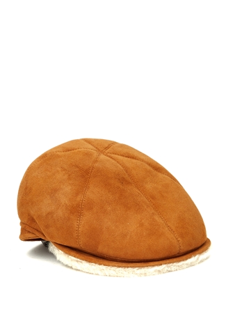 Doria Erkek Taba Deri Şapka Turuncu 59 EU Doria Erkek Taba Deri Şapka Turuncu 59 EU