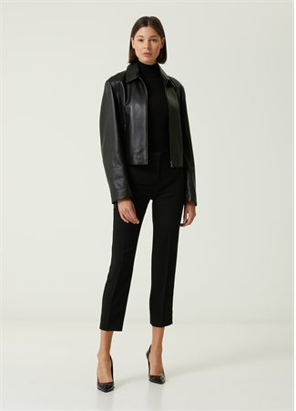 Academia Kadın Siyah Krep Cigarette Pantolon 34