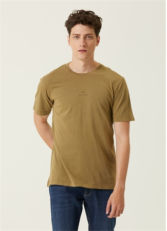 PS by Paul Smith Erkek Haki Bisiklet Yaka T-shirt S EU