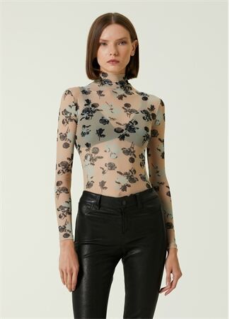 Wasted Kadın Mazzy Krem Çiçekli Body Bej XS EU