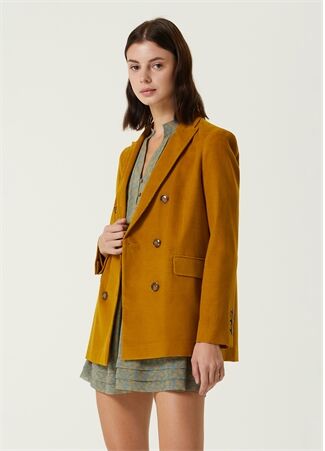 Network Kadın Regular Fit Sarı Ceket 42 EU