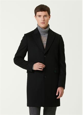 Paul Smith Erkek Siyah Yün Palto 46 IT