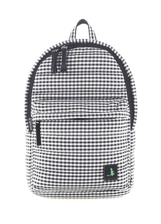 Mueslii Kadın Siyah Beyaz Pötikareli Akıllı Sırt Çantası EU Mueslii Kadın Siyah Beyaz Pötikareli Akıllı Sırt Çantası EU