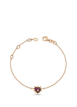 Collection-Selda Jewellery Kadın Kalp Detaylı Pırlantalı Altın Rengi Bileklik EU Collection-Selda Jewellery Kadın Kalp Detaylı Pırlantalı Altın Rengi Bileklik EU