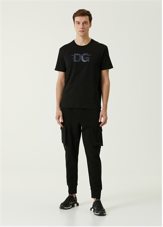 Dolce&Gabbana Erkek Siyah Logo Baskılı Basic T-shirt 44 IT Dolce&Gabbana Erkek Siyah Logo Baskılı Basic T-shirt 44 IT