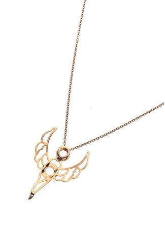 Collection Kadın Uç Detaylı Altın Rengi Kolye EU