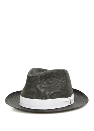 Doria Erkek Siyah Kontrast Bant Detaylı Hasır Şapka 58 EU Doria Erkek Siyah Kontrast Bant Detaylı Hasır Şapka 58 EU