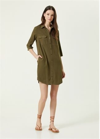 Network Kadın ELBİSE Haki XS EU