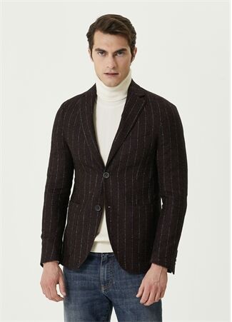 Pal Zileri Erkek Bordo Çizgi Desenli Ceket 46 It Pal Zileri Erkek Bordo Çizgi Desenli Ceket 46 It