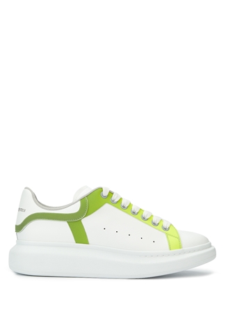 Alexander McQueen Erkek Oversize Beyaz Neon Sarı Logolu Deri Sneaker 4 EU Alexander McQueen Erkek Oversize Beyaz Neon Sarı Logolu Deri Sneaker 4 EU