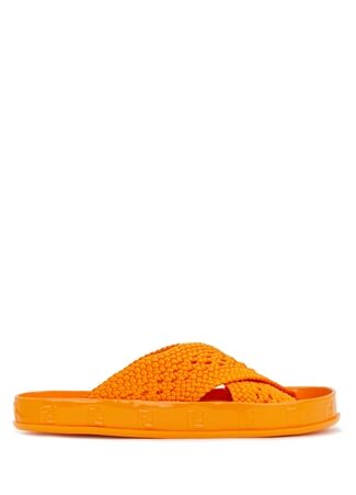 Fendi Kadın Turuncu Terlik 36 EU