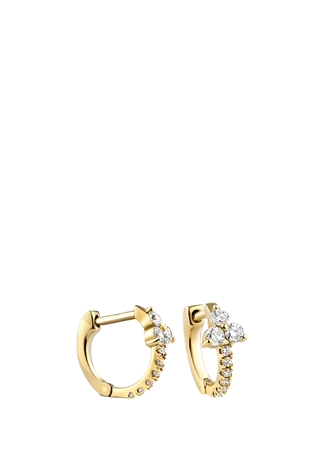 Collection-Pimiento Kadın Tiny Treasure Yeşil Altın Rengi Tekli Küpe EU