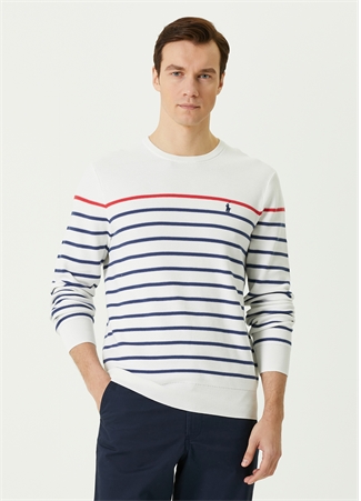 Polo Ralph Lauren Erkek Regular Fit Lacivert Beyaz Çizgili Kazak S EU Polo Ralph Lauren Erkek Regular Fit Lacivert Beyaz Çizgili Kazak S EU