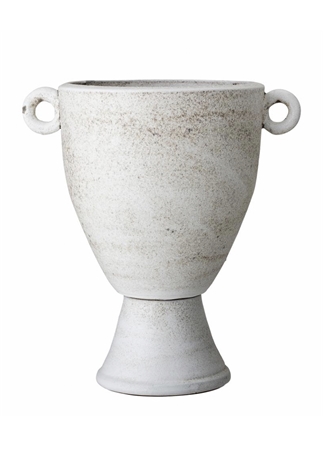 Bloomingville Freise Beyaz Dekoratif Toprak Vazo Bloomingville Freise Beyaz Dekoratif Toprak Vazo