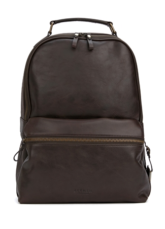 Beymen Collection Erkek Destroyed Kahverengi Deri Sırt Çantası EU Beymen Collection Erkek Destroyed Kahverengi Deri Sırt Çantası EU