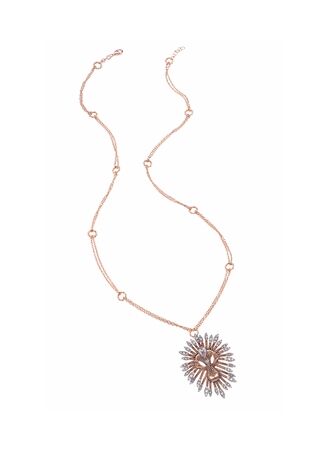 Kısmet by Milka Kadın Aslan Formlu Pırlantalı Altın Rengi Kolye EU Kısmet by Milka Kadın Aslan Formlu Pırlantalı Altın Rengi Kolye EU