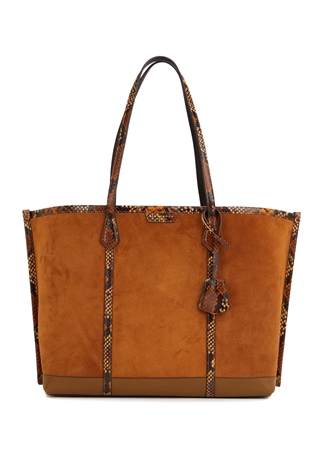 Tory Burch Kadın Taba Logolu Deri Omuz Çantası Turuncu EU Tory Burch Kadın Taba Logolu Deri Omuz Çantası Turuncu EU