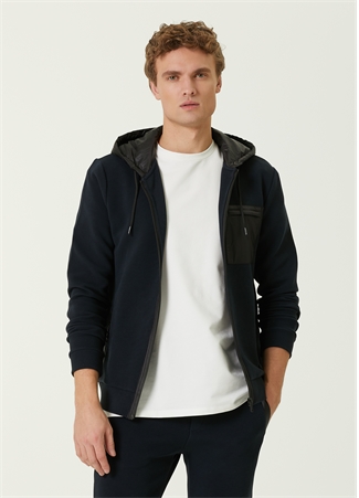 Beymen Club Erkek Lacivert Kapüşonlu Garnili Sweatshirt M Beymen Club Erkek Lacivert Kapüşonlu Garnili Sweatshirt M