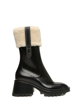 Chloe Kadın Siyah Shearlingli Bot 35 EU